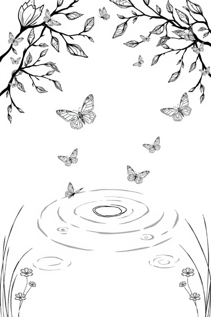 50 Butterfly Coloring Pages For Kids - Free Printable PDF