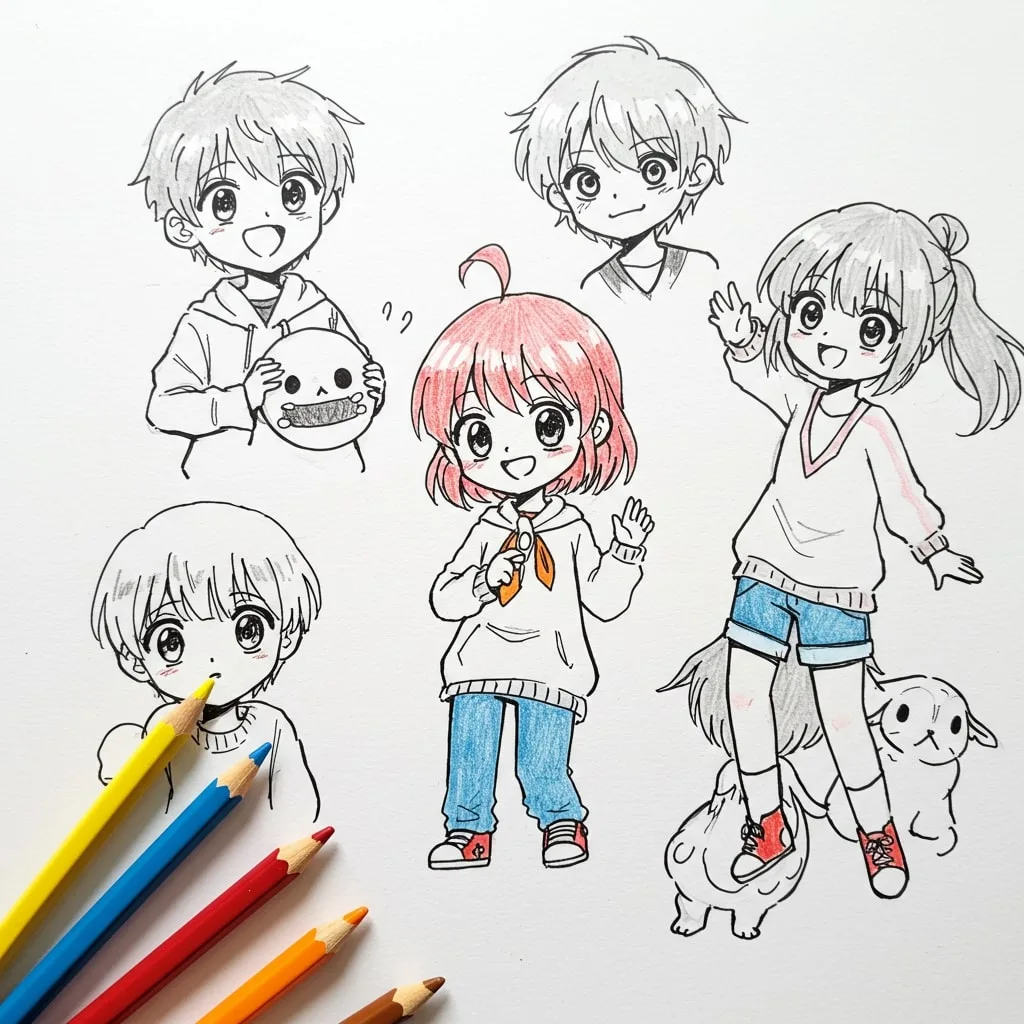 Anime Coloring Pages (40+ Free & Printable) – Best Otaku Fun