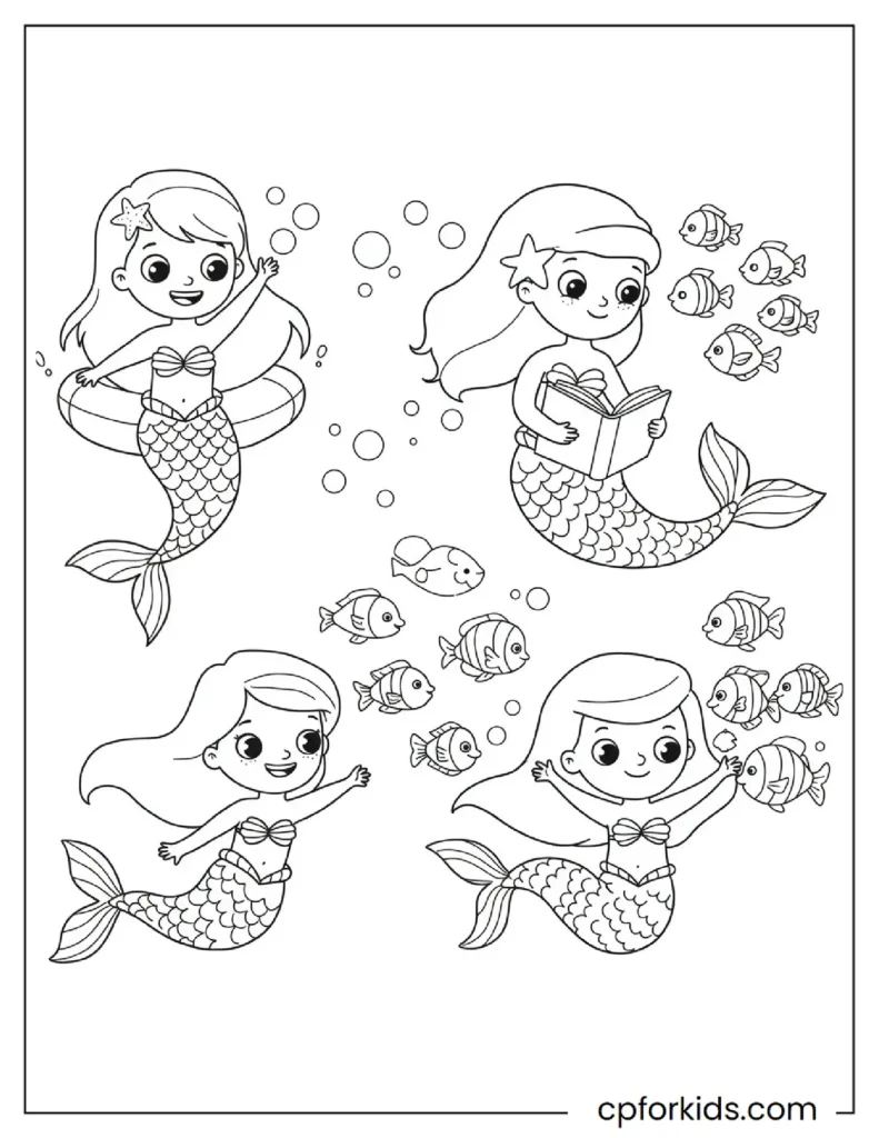 Free Mermaid Coloring Pages (30+ Free PDF Printables)