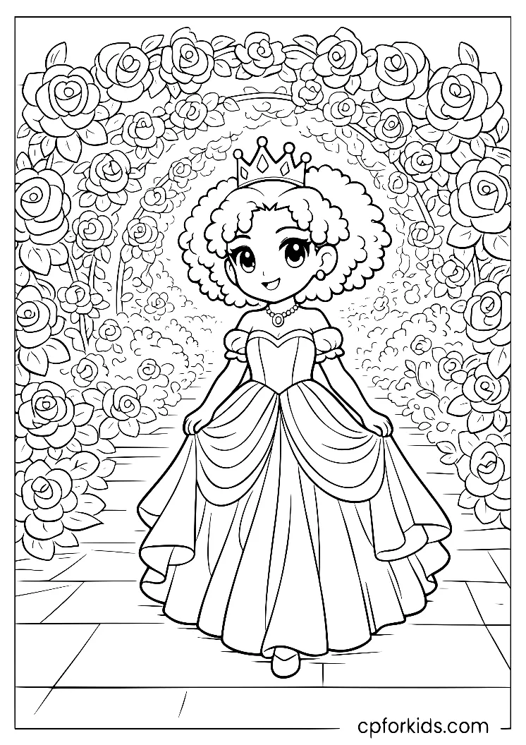 32 Black Princess Coloring Pages (Free PDF Printables)