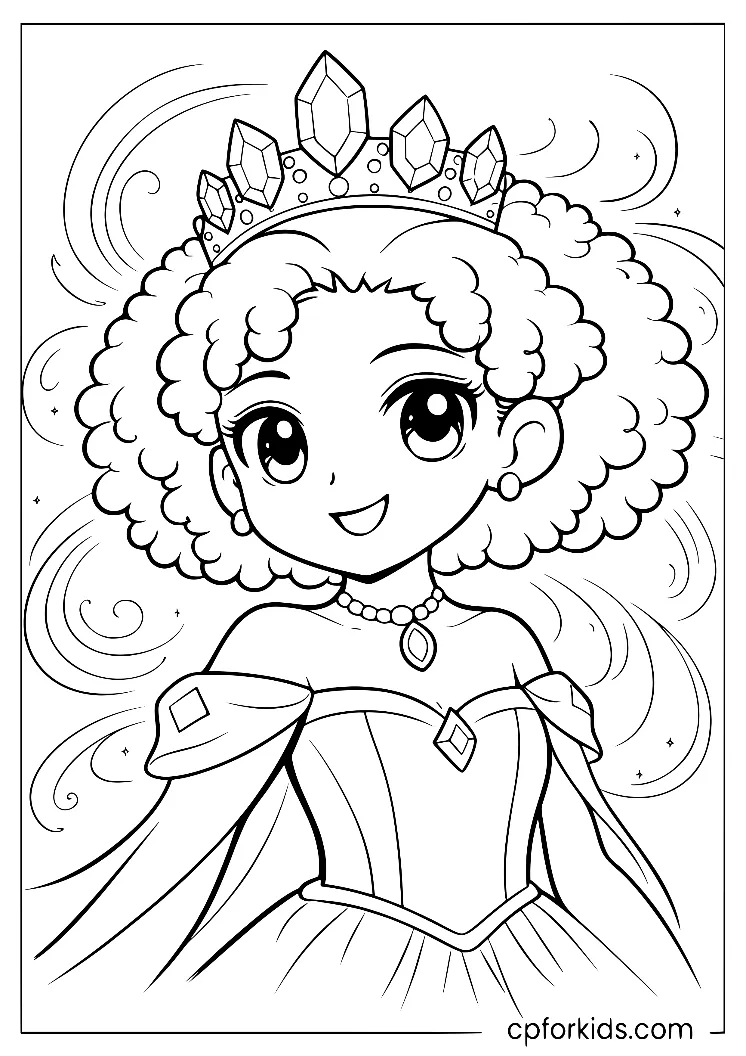 32 Black Princess Coloring Pages (Free PDF Printables)