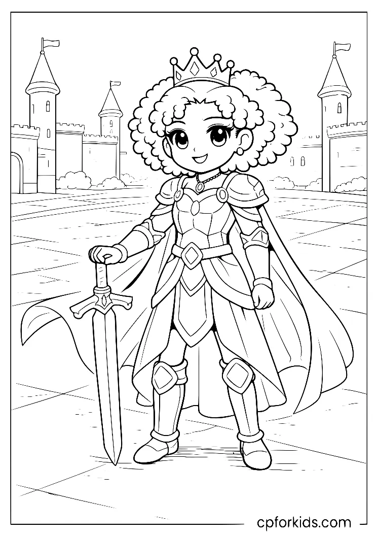 32 Black Princess Coloring Pages (Free PDF Printables)