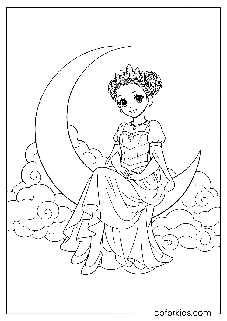 32 Black Princess Coloring Pages (Free PDF Printables)