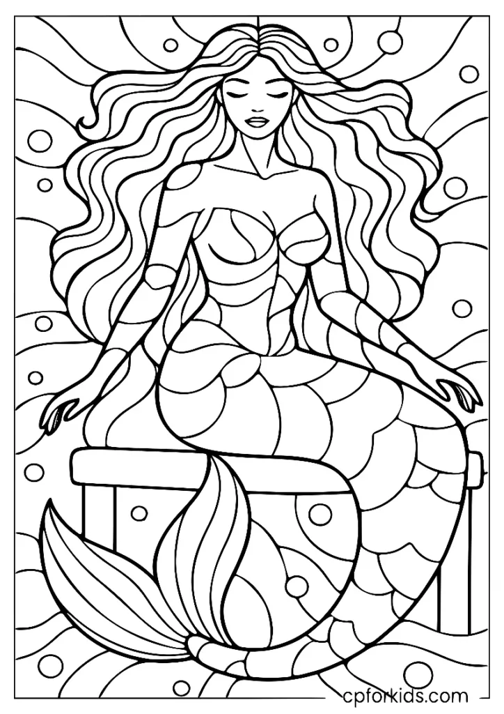 40 Magical Mermaid Coloring Pages (Free PDF Printables)